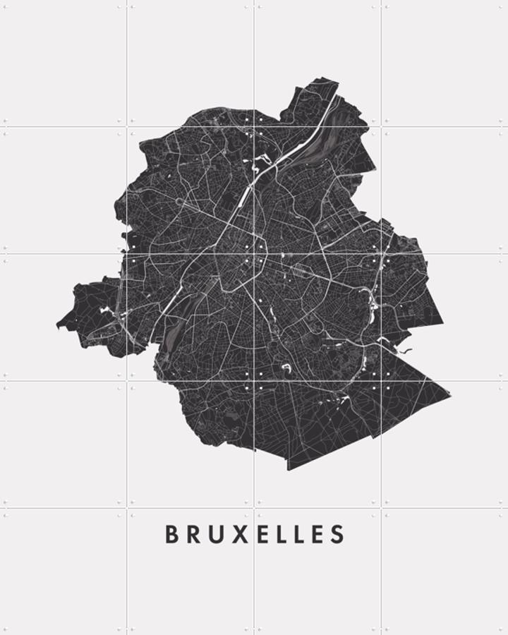 Bruxelles City Map, by Art in Maps - IXXI