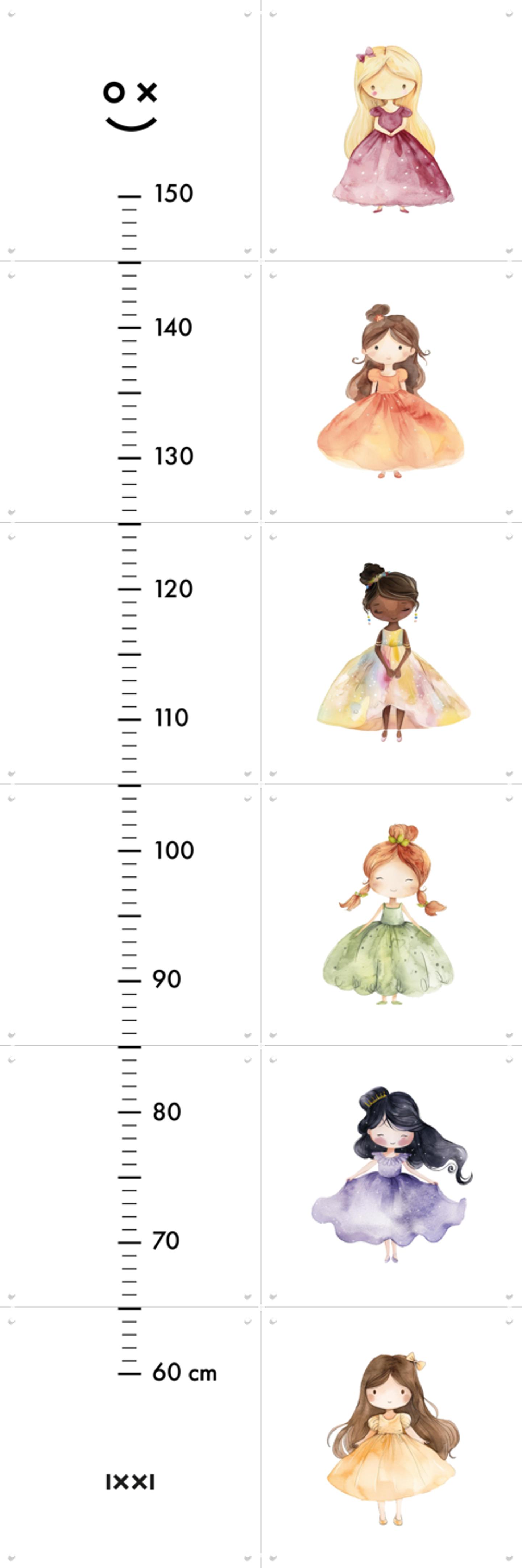 Princess Growth Chart By IXXI | Wall Art & Art Prints | IXXI