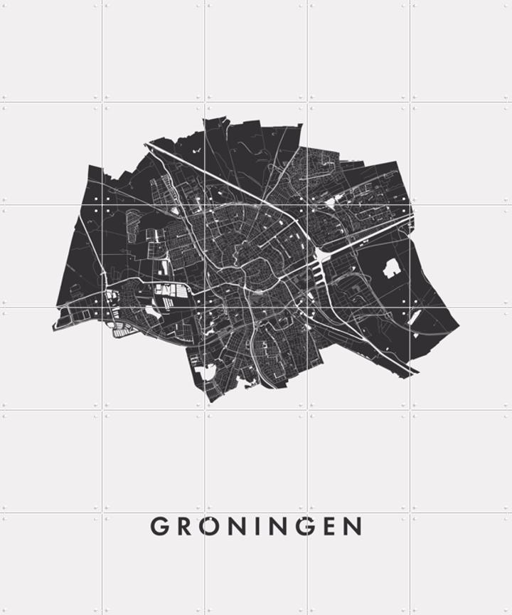 Groningen City Map, by Art in Maps - IXXI