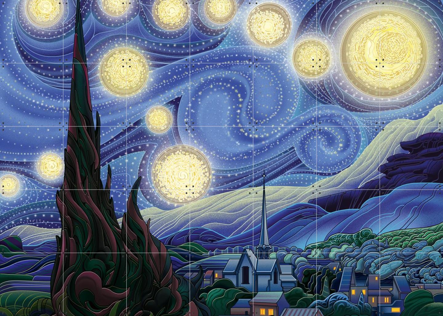 Starry Night By Studio Muti | Wall Art & Art Prints | IXXI