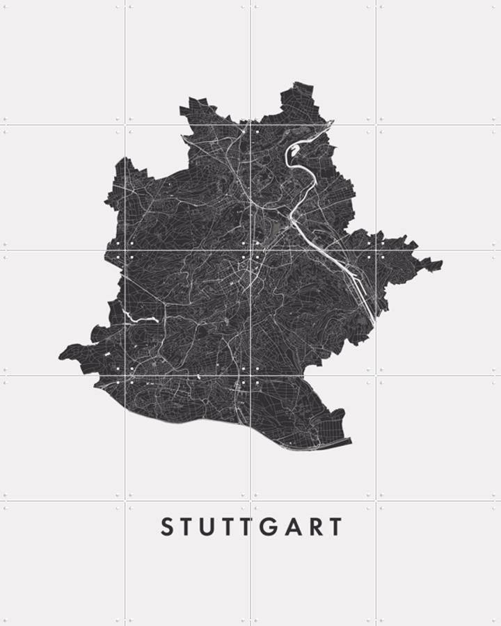 Stuttgart City Map, par Art in Maps - IXXI