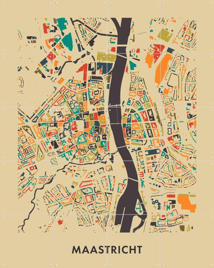 Maastricht Mosaic Map, par Art in Maps - IXXI