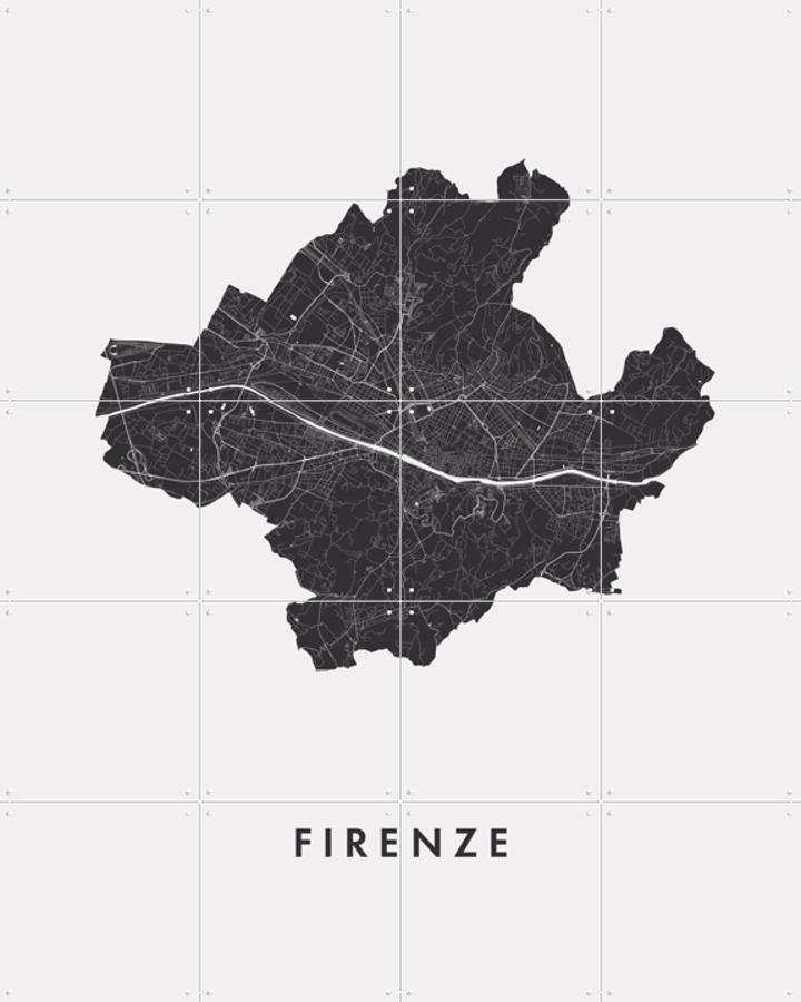 Firenze City Map, par Art in Maps - IXXI