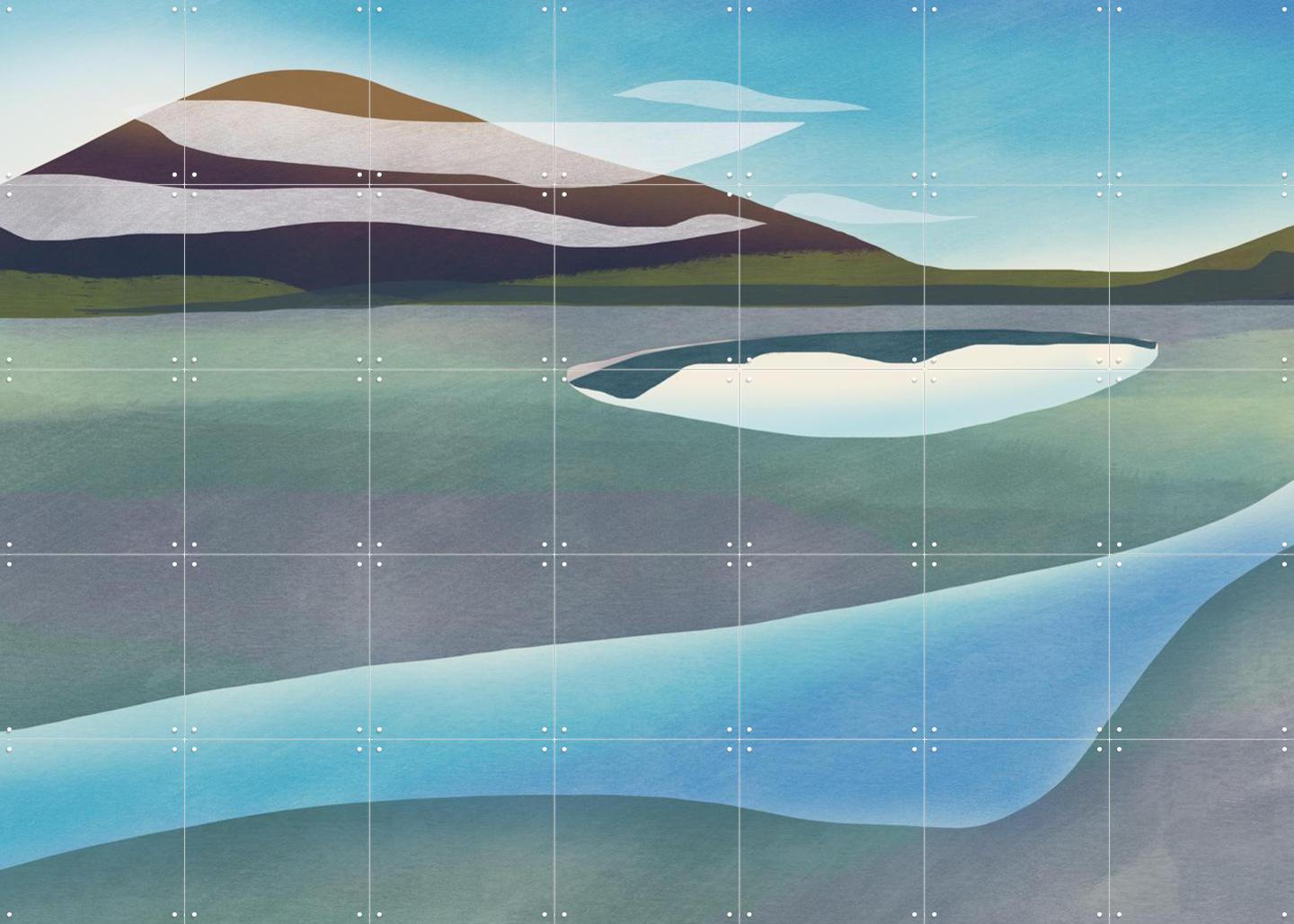 Serene Abstract Landscape By Little Dean | Wall Art & Art Prints | IXXI