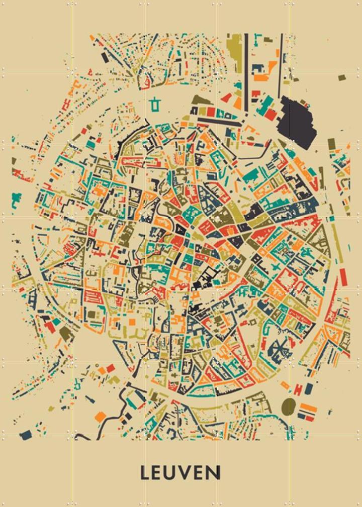 Leuven Mosaic Map, by Art in Maps - IXXI