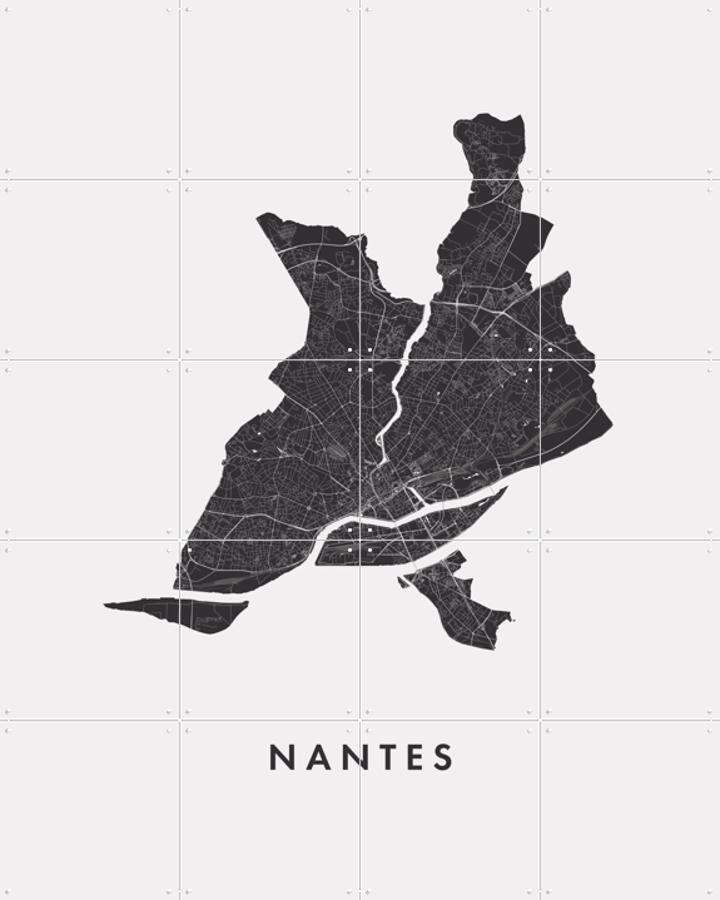 Nantes City Map, by Art in Maps - IXXI