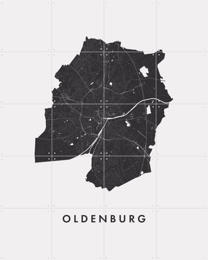 Oldenburg City Map, by Art in Maps - IXXI