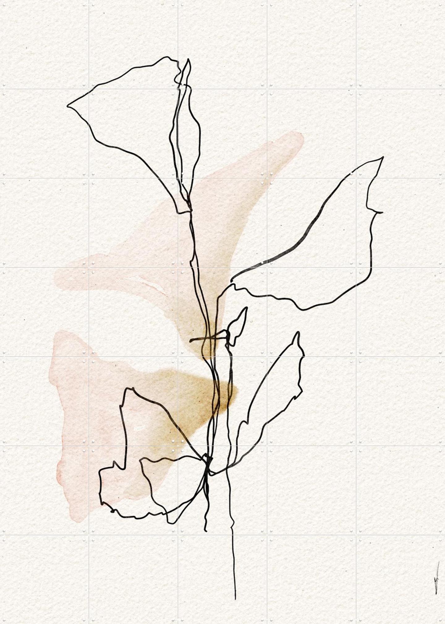 Minimal Bloom Lines By Ankie Kooi | Wall Art & Art Prints | IXXI