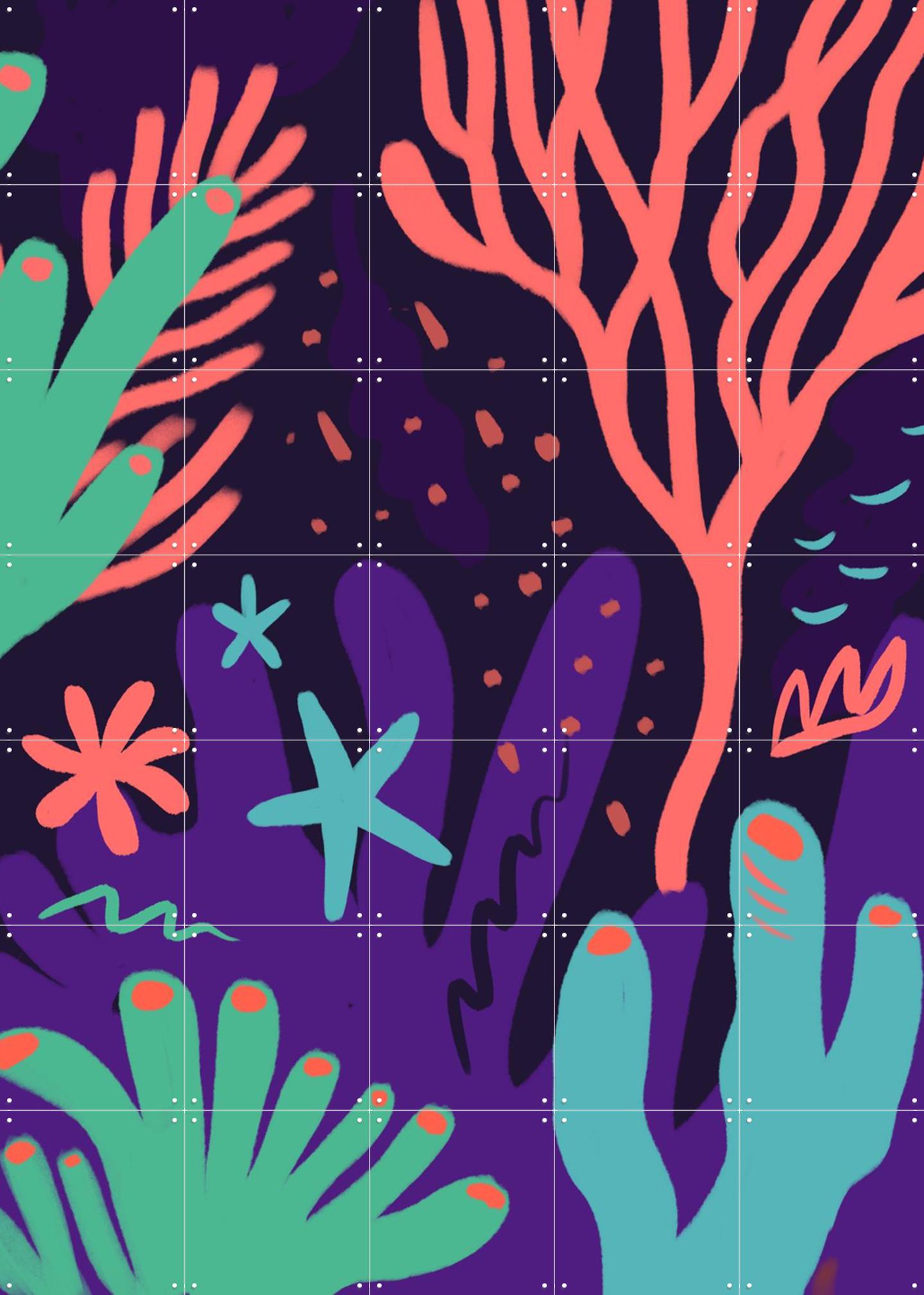Sea Corals Par Pop-art by Tadej | Tableaux & Affiches murales | IXXI