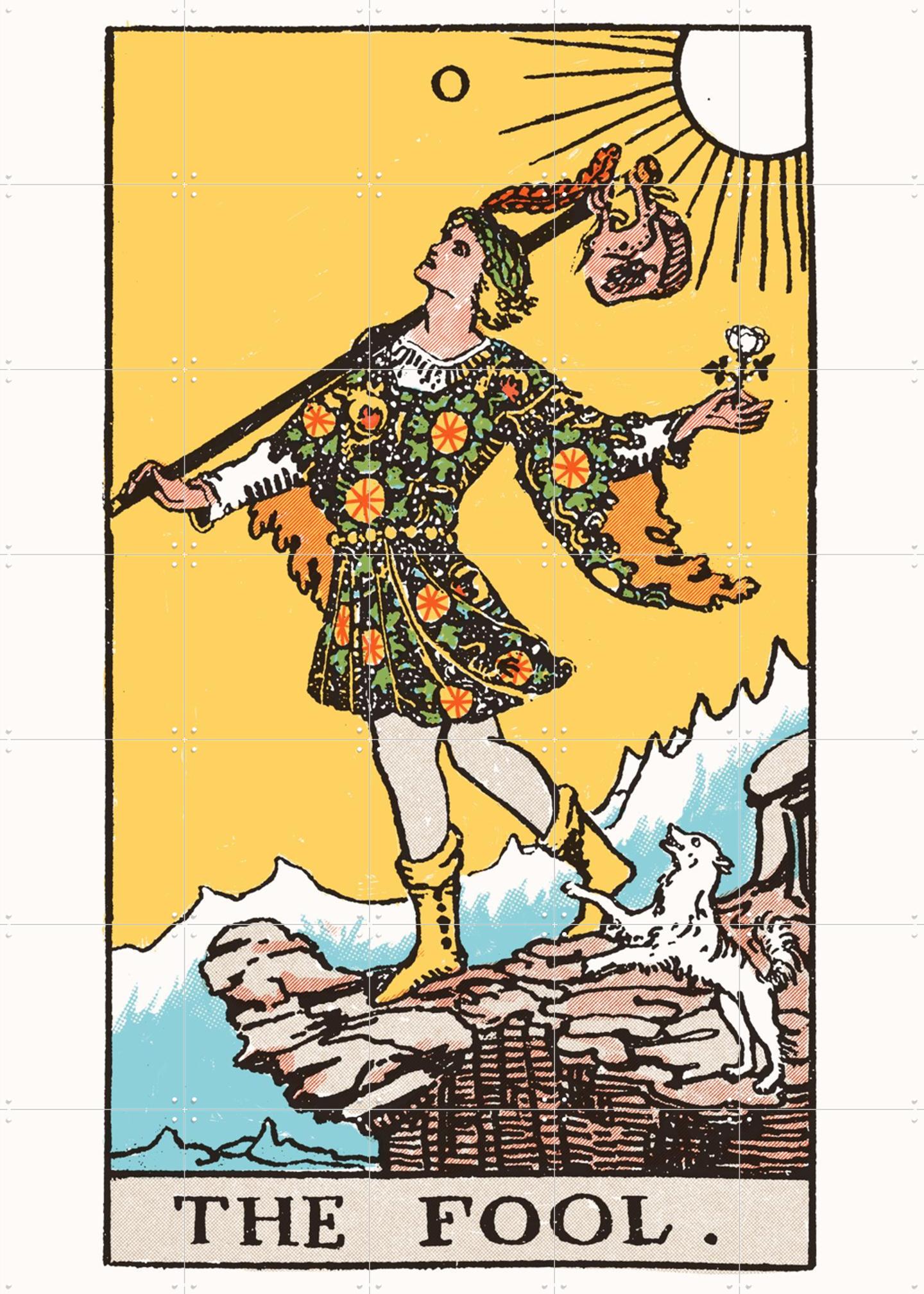 The Fool - Tarot Door Aster Edition | Wanddecoratie | Kunst aan de muur ...