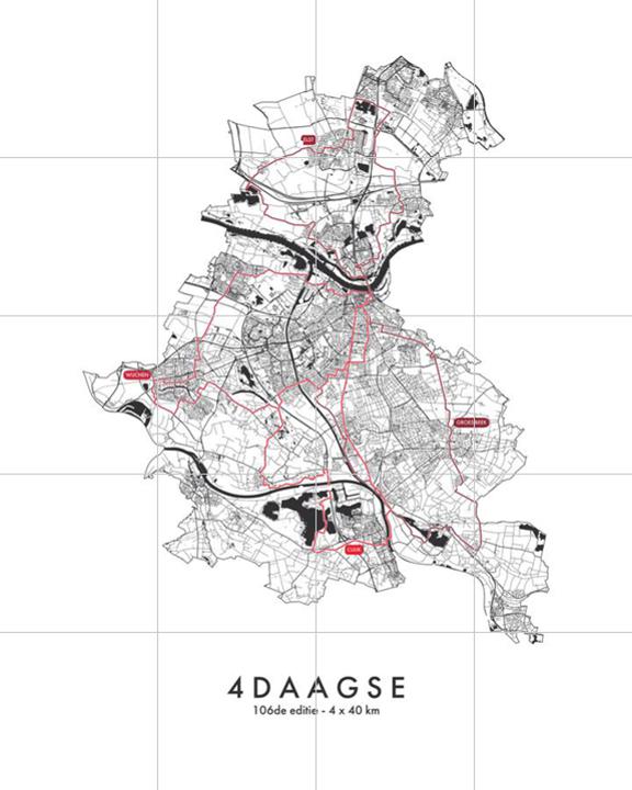 Vierdaagse 160km - 2024, by Art in Maps - IXXI