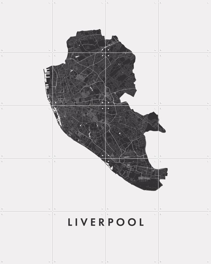 Liverpool City Map, by Art in Maps - IXXI