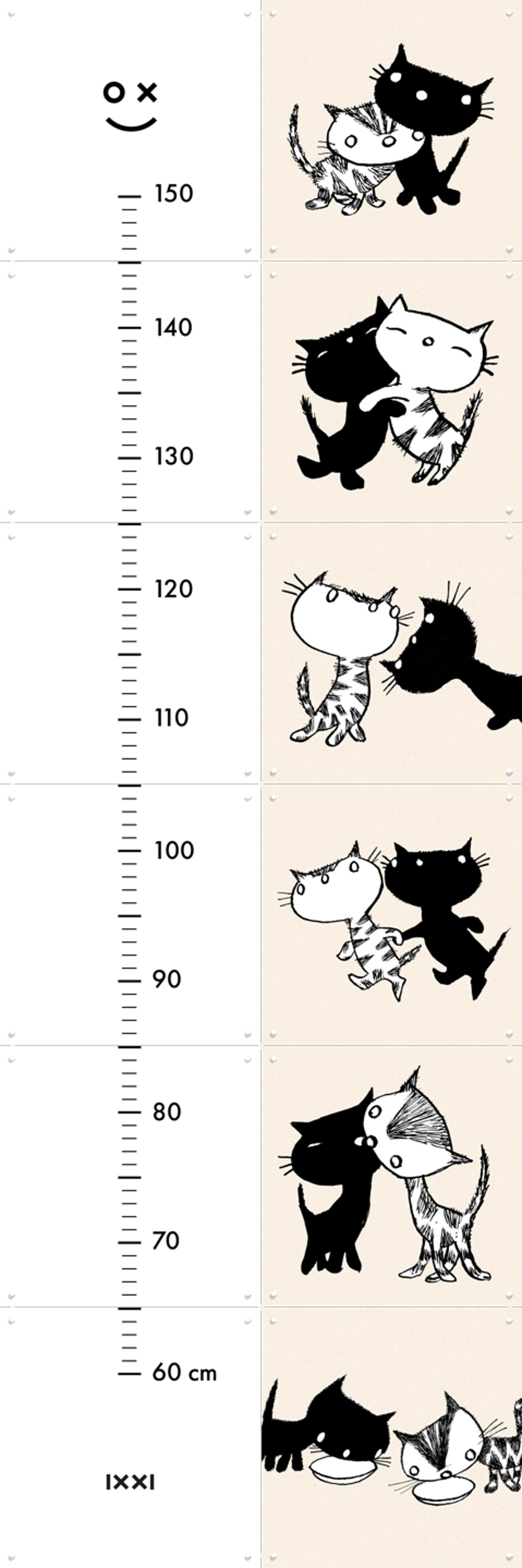 Pim & Pom Retro Growth Chart By Fiep Westendorp | Wall Art & Art Prints ...