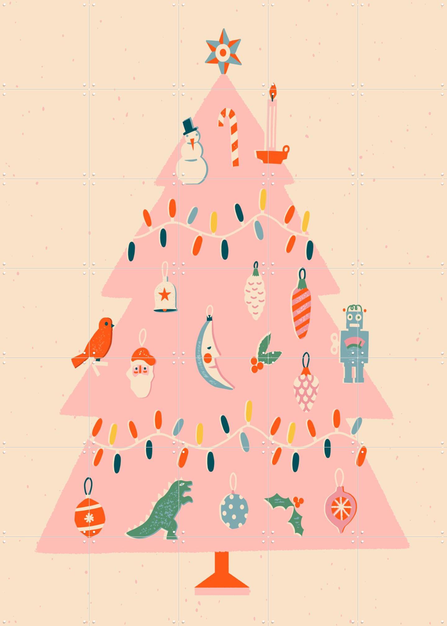 Happy Christmas Tree By Treechild | Wall Art & Art Prints | IXXI
