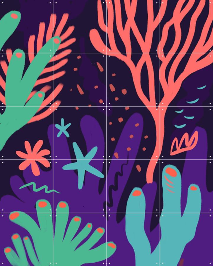 Sea Corals, par Pop-art by Tadej - IXXI