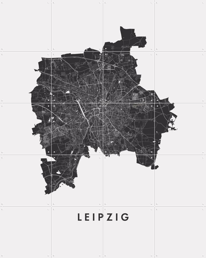 Leipzig City Map, by Art in Maps - IXXI