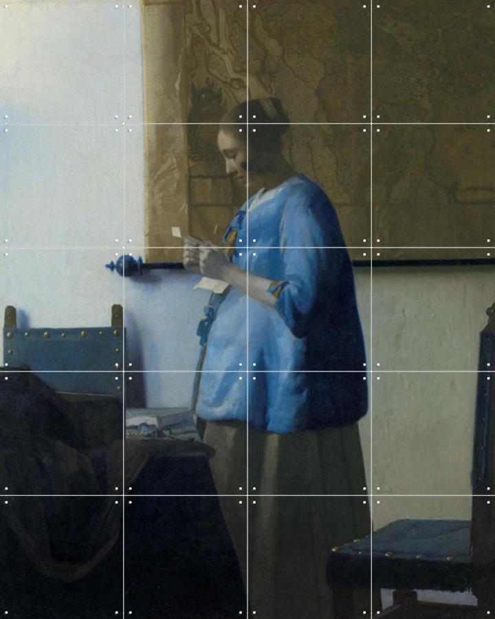 Woman in Blue Reading a Letter, by Johannes Vermeer & Rijksmuseum - IXXI