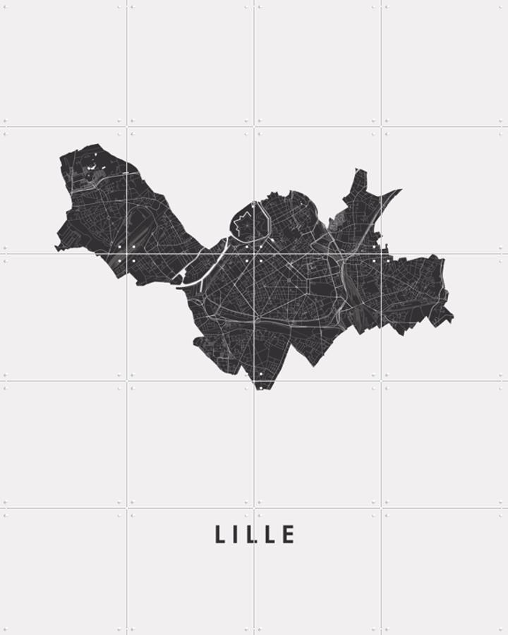 Lille City Map, par Art in Maps - IXXI