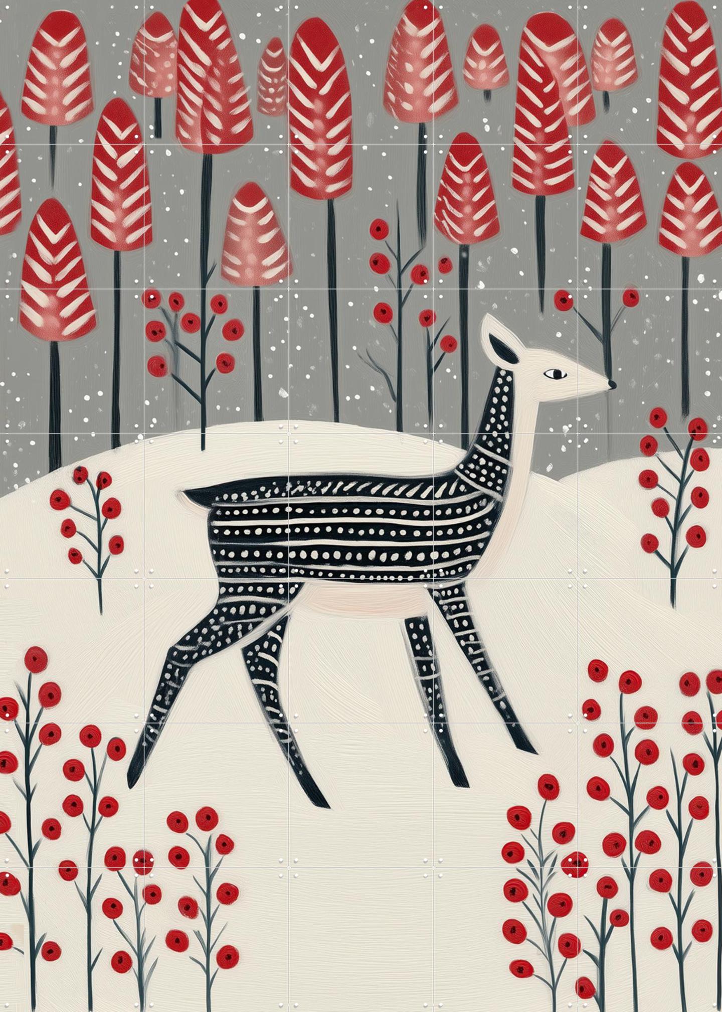 Fawn in a Winter Landscape By Branka Kodžoman | Wall Art & Art Prints ...