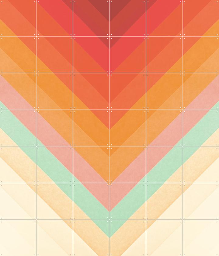 Rainbow Chevrons, door Florent Bodart - IXXI