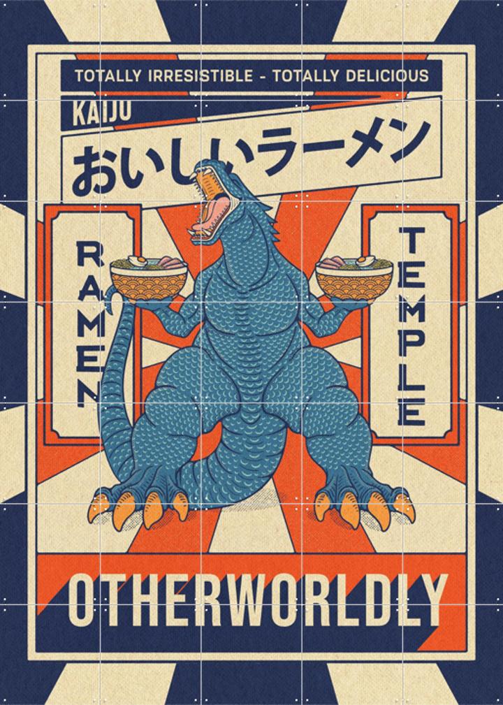 Ramen Temple Godzilla, by Ryan Ragnini - IXXI