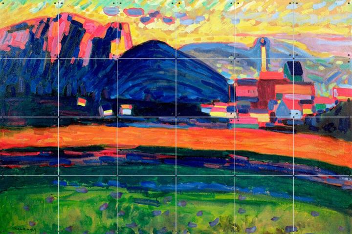 Landscape with Hills, by Kandinsky & Bridgeman Images - IXXI