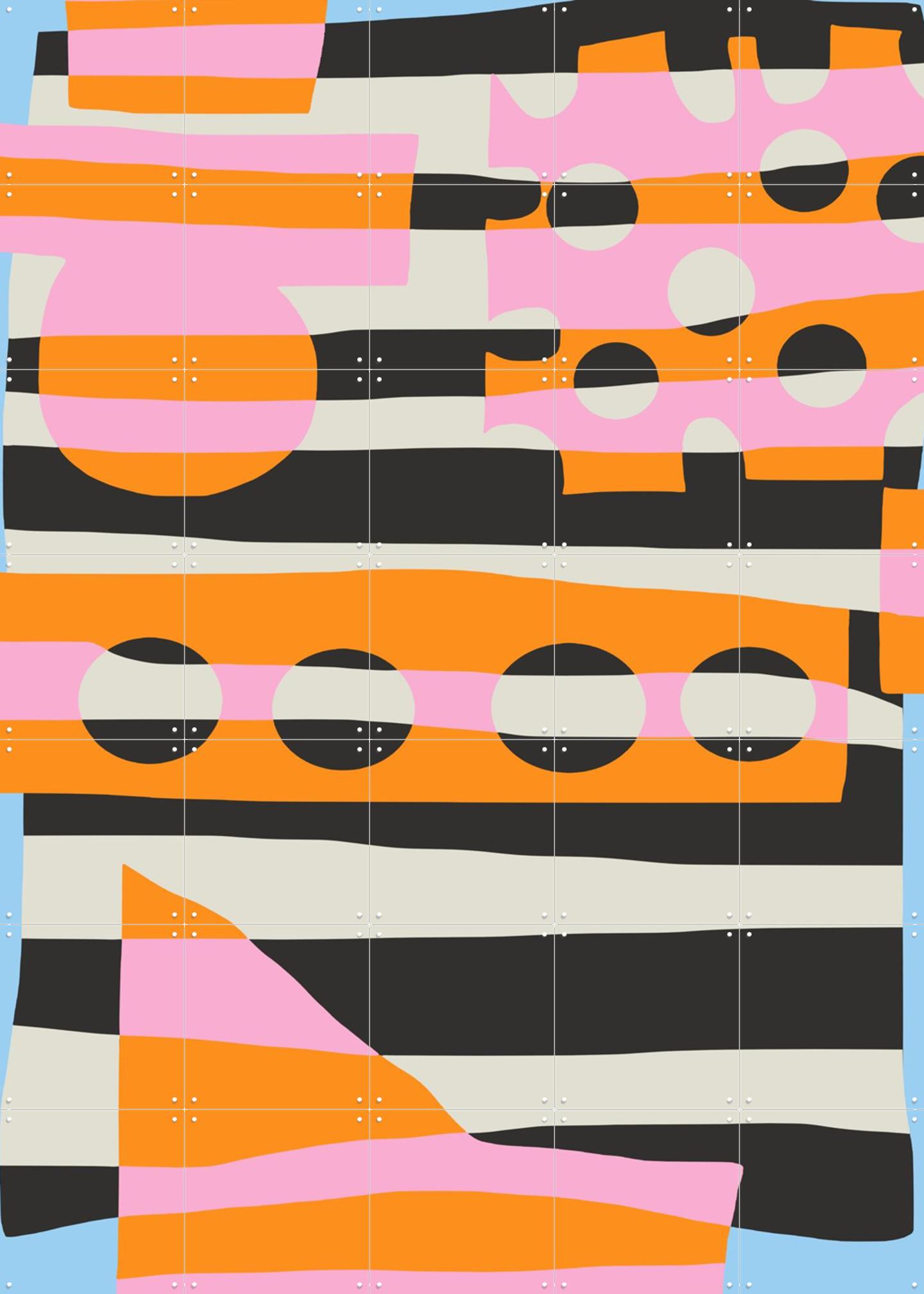 Abstract Stripe - Collage 6 By Little Dean | Wall Art & Art Prints | IXXI