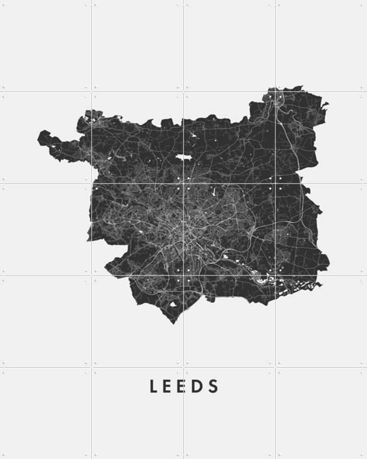 Leeds City Map, by Art in Maps - IXXI