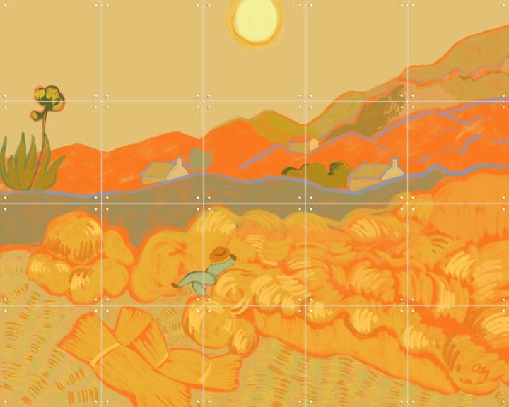 Wheatfield with a Sleeper, by Arty Guava & Van Gogh 21st Century - IXXI