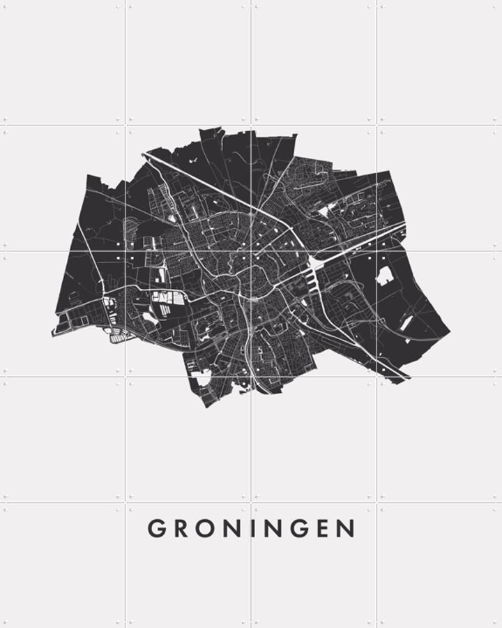 Groningen City Map, par Art in Maps - IXXI