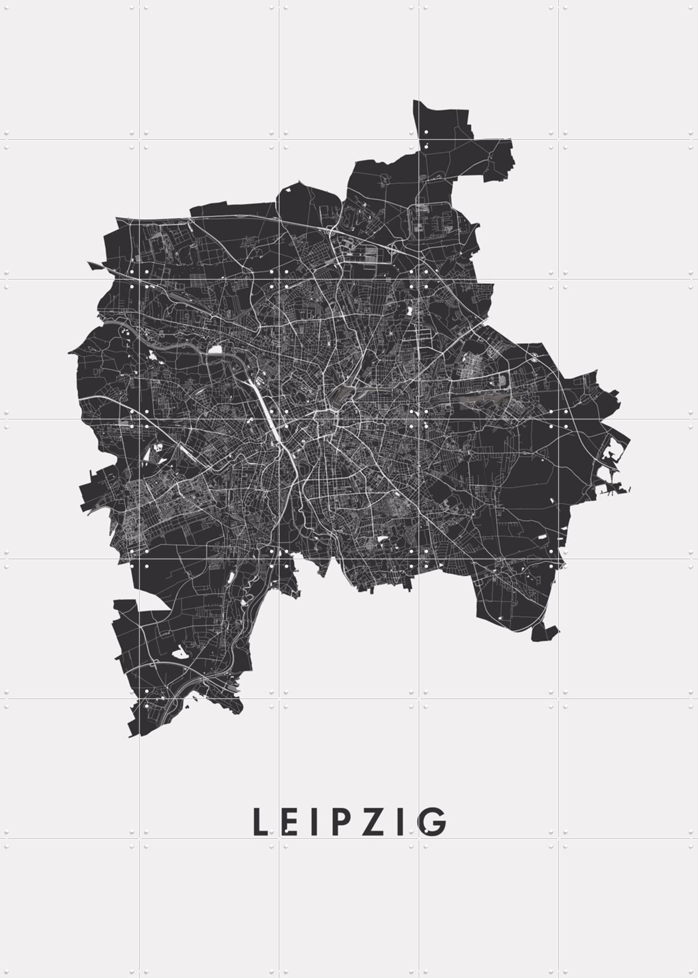 Leipzig City Map By Art in Maps | Wall Art & Art Prints | IXXI