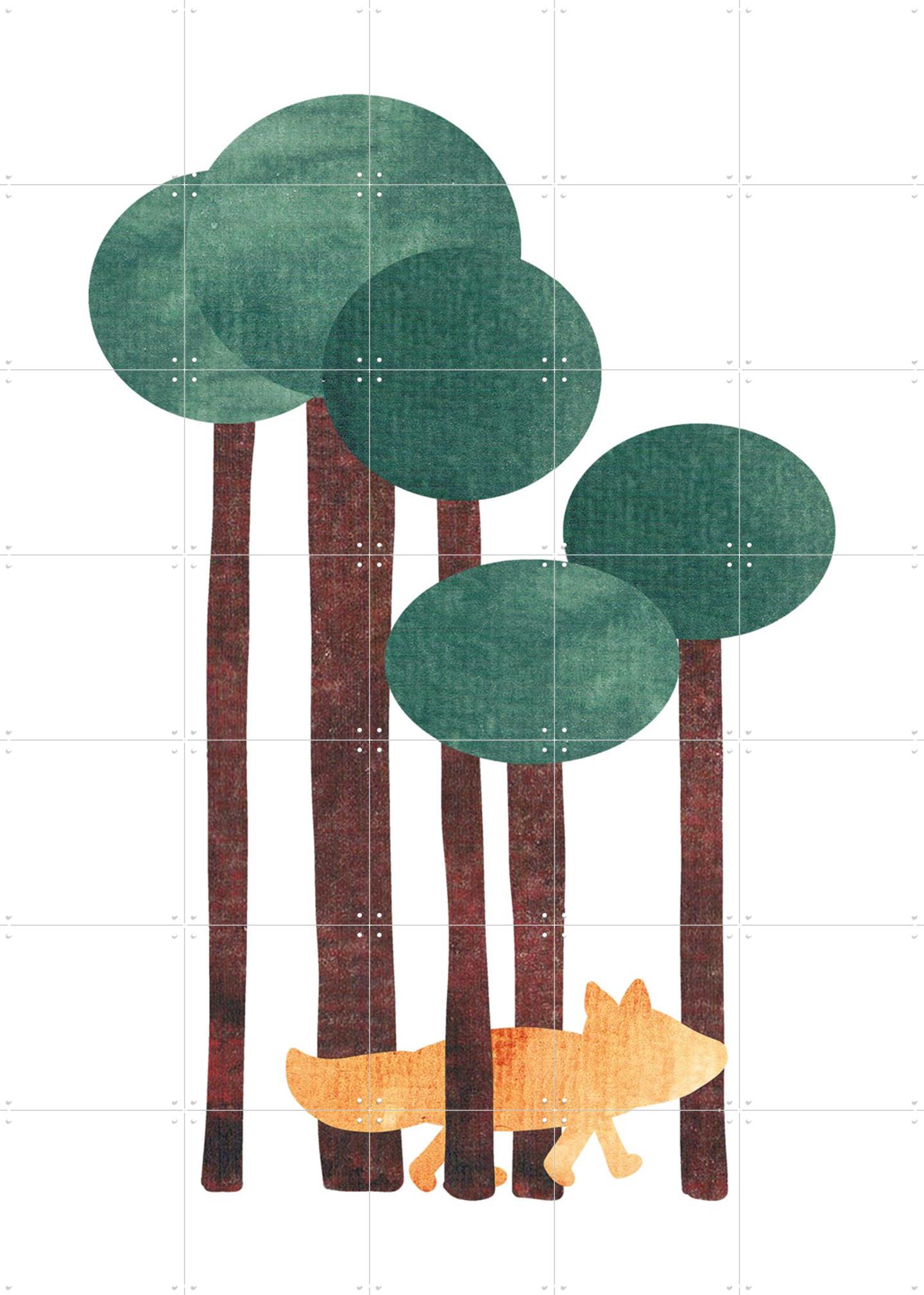 Fox in the Forest Par BAINAI | Tableaux & Affiches murales | IXXI