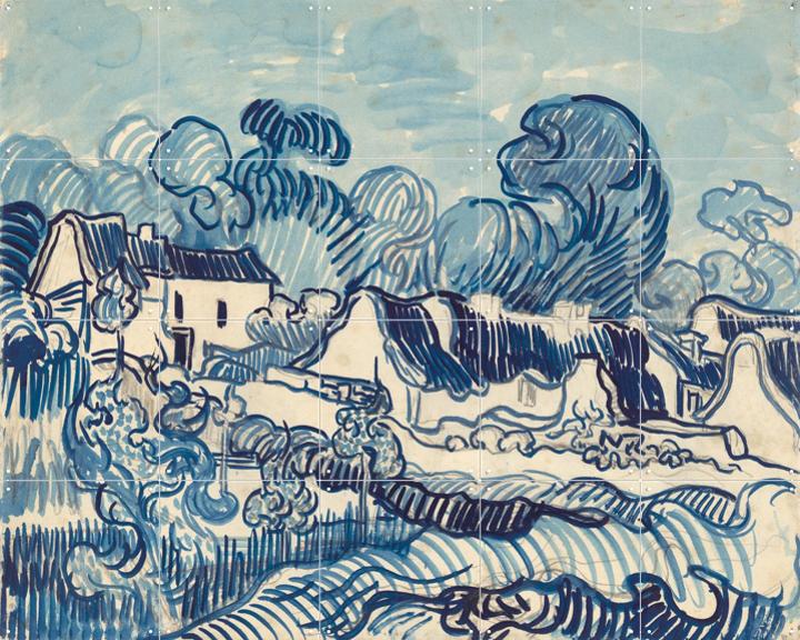 Landscape with houses, by Vincent van Gogh - IXXI